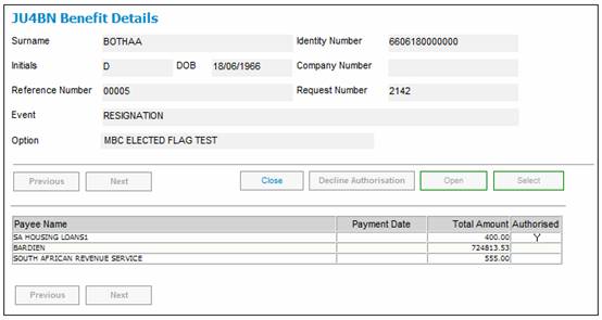Authorize Benefit Payment (Insurance Products 1813)